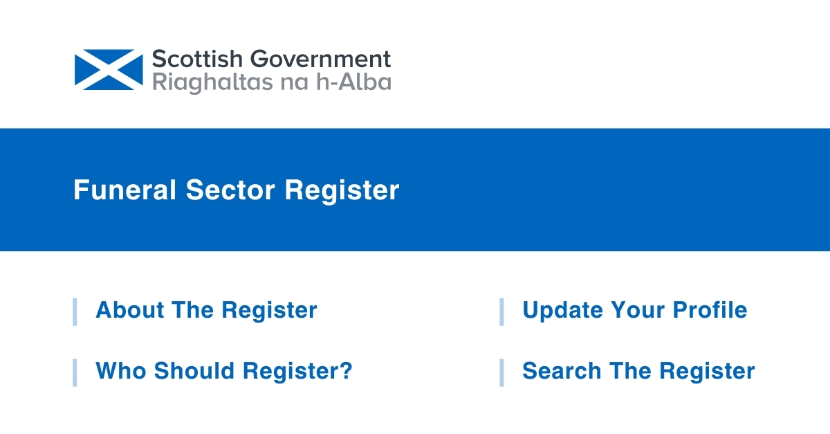 About the Funeral Sector Register